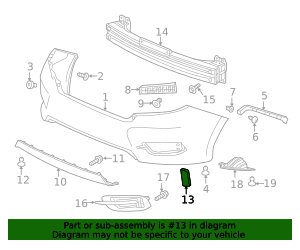 OEM 2018-2020 Honda Civic Reflector Panel 33505-TEA-T01 | Honda ...