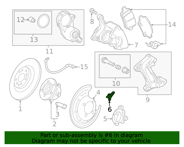 Rear Wheel Speed Sensor 42808344 GM | GMPartsDirect.com