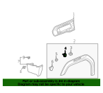 2019-2023 GM Rear Bumper Fascia Retainer 92277857 | GetOEMParts.com