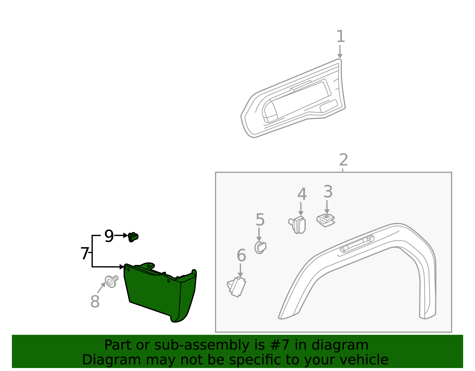 2020-2025 GMC Black Front Passenger Side Fender Paint Protector ...