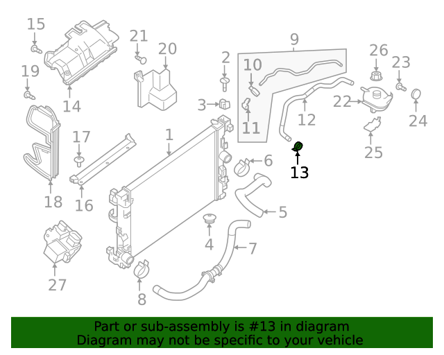 2018-2024 Nissan Reservoir Hose Clamp 21750-6CB0A | Ziegler Nissan of ...