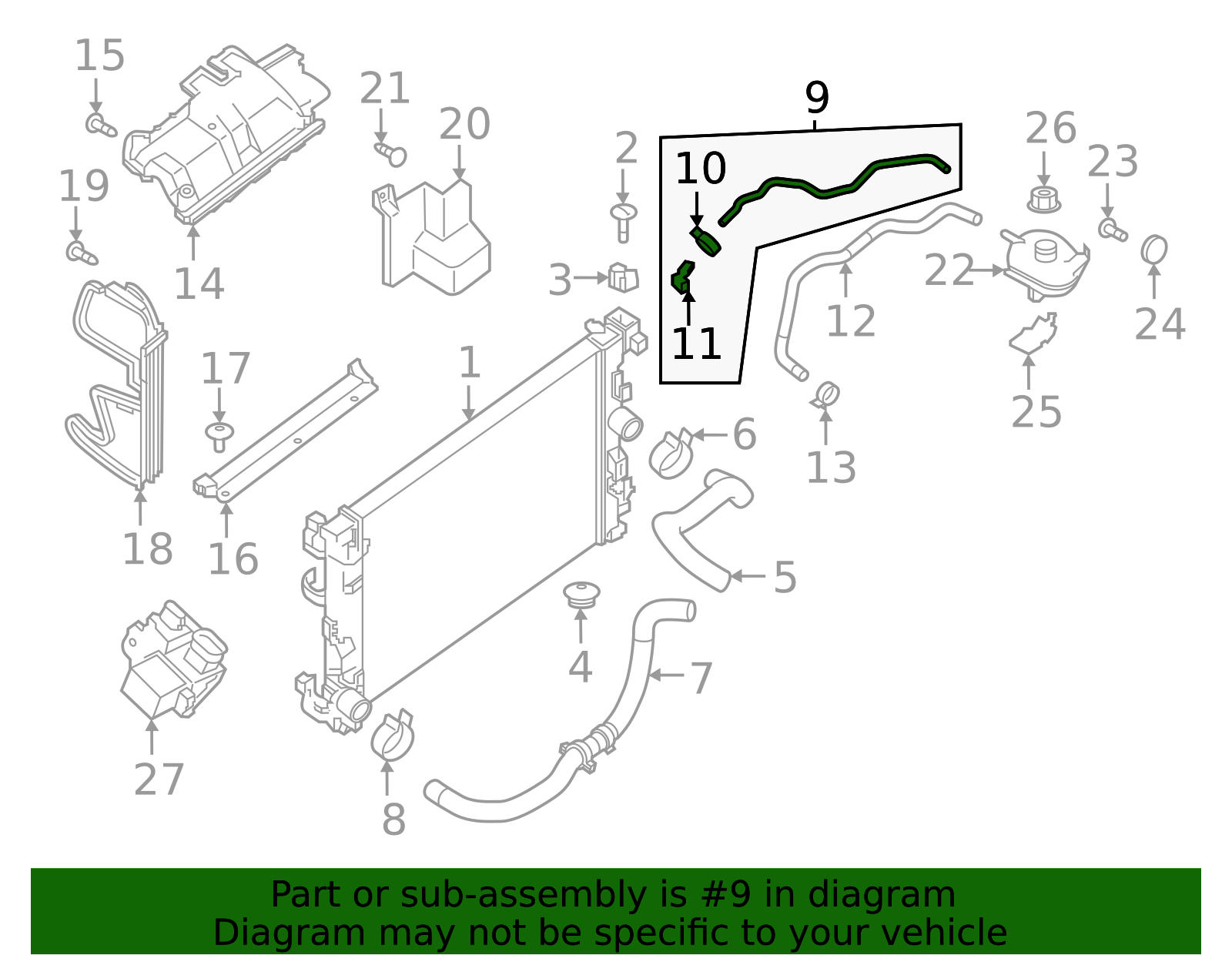 21741-5RB0A - Overflow Hose - 2018 2019 Nissan Kicks | World OEM Parts ...