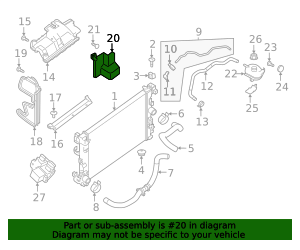 21494-5R00A - Air Guide 2021-2024 Nissan Kicks | Nissan Parts ...