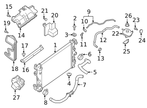 2018-2019 Nissan Kicks Radiator Assembly 21410-5RB0B | TascaParts.com
