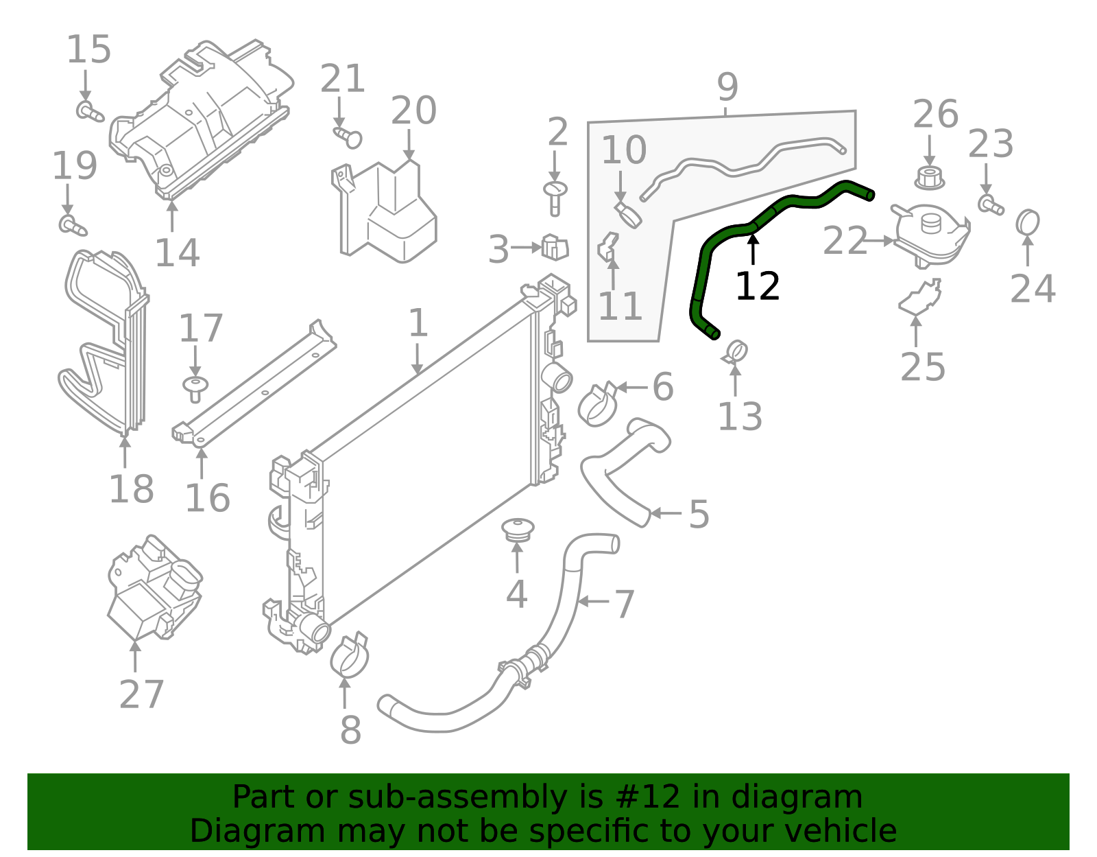 21742-5RB0A - Engine Coolant Overflow Hose 2018-2025 Nissan | Nissan ...