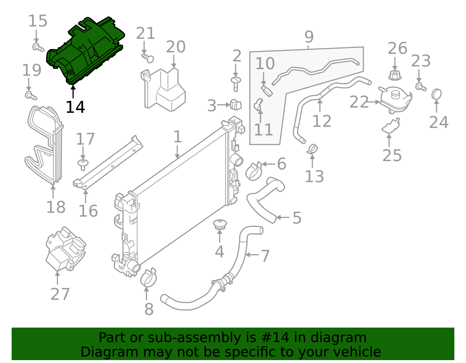 2018-2020 Nissan Kicks Upper Shield 92182-5RB0A | Bill Kay Nissan Parts