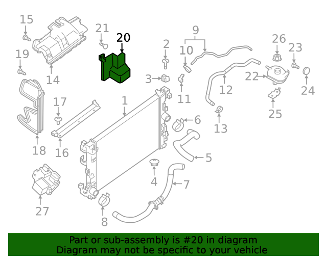 2018-2019 Nissan Kicks Air Guide 21494-5RB0A | Nissan Parts Plus