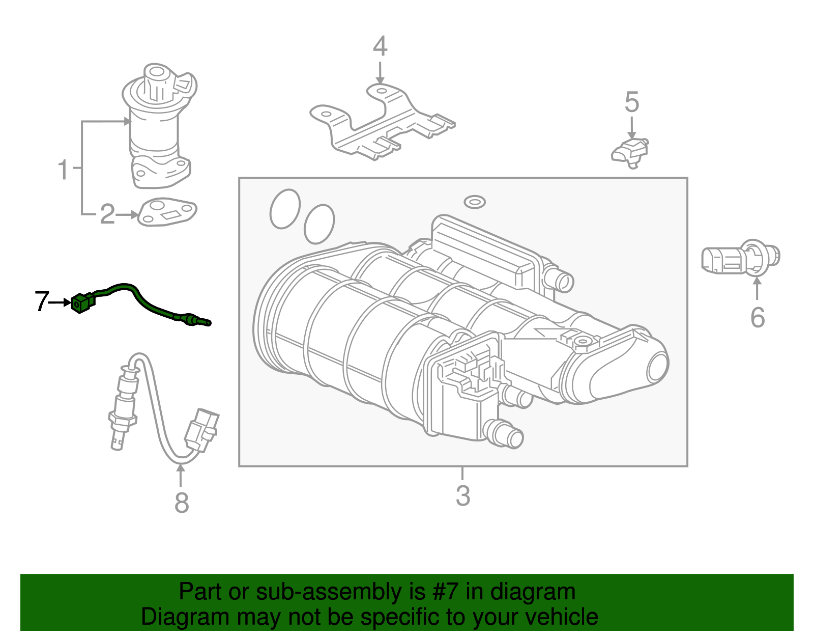 36531-5MR-A01 - 2018-2025 Honda - Sensor Front Laf | Genuine Honda Parts