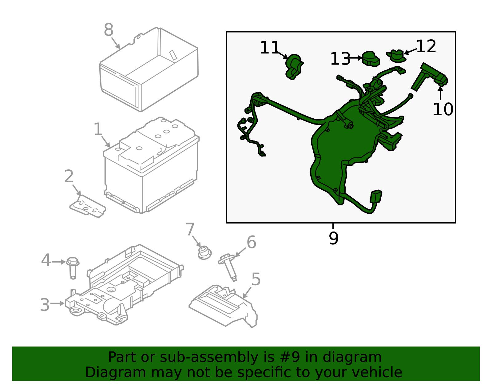 Genuine OEM Ford Part - Positive Cable M2GZ-14300-D | Genuine OEM Ford ...