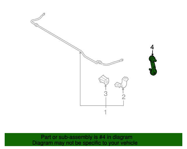 55530-4D000 - Stabilizer Link 2006-2014 Kia Sedona | Kia.Parts Store