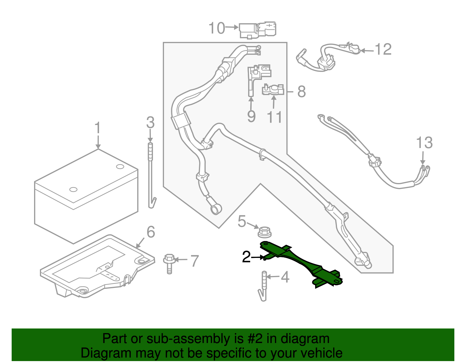 2003-2024 Nissan Hold Down Clamp 24420-AL510 | Boro Nissan Parts