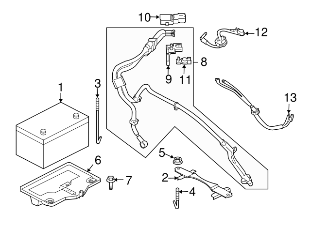 2003-2020 Nissan Positive Term Cover 24345-7993A | TascaParts.com