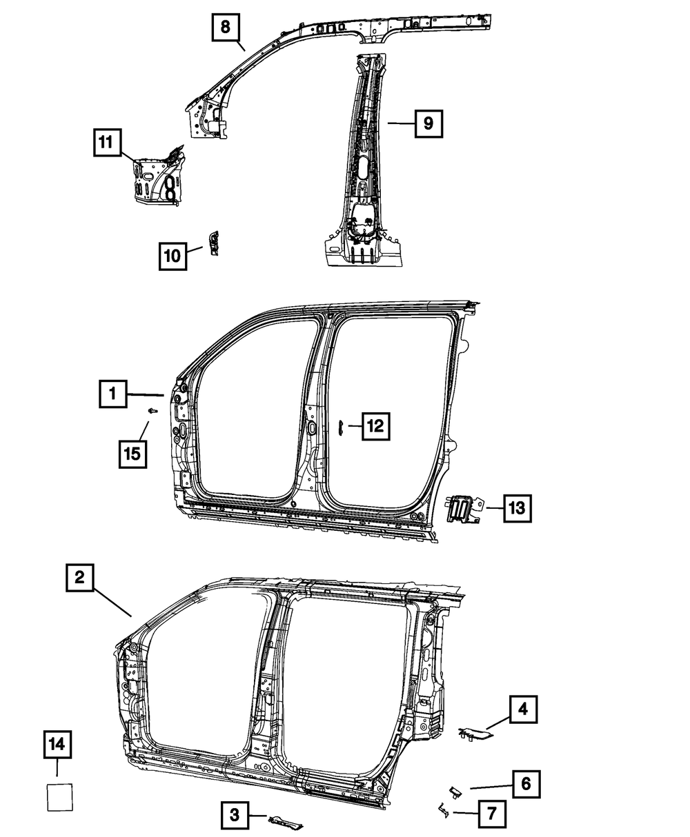 2022-2023 Jeep Body Side Aperture Extension, Right 68426968AC | Canada ...