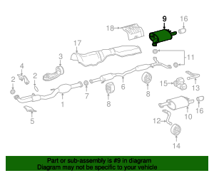 17430-0P492 - Exhaust Muffler - 2019-2023 Toyota Camry | OEM Genuine ...