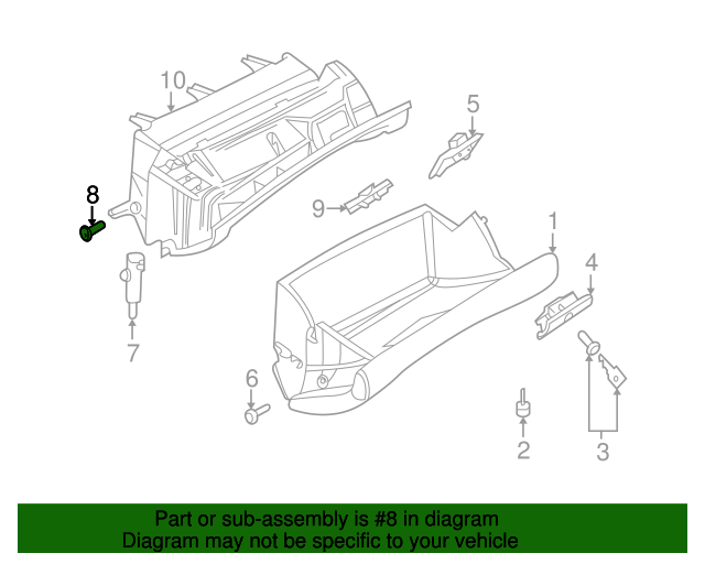 Genuine BMW 51-45-8-397-589 | Damper Pin | FREE Shipping on Most Orders ...