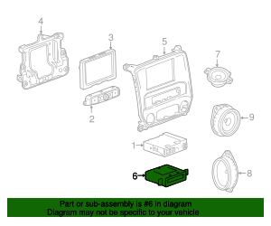 84016435 - CD Player 2015-2019 GM | Big 3 Auto Parts