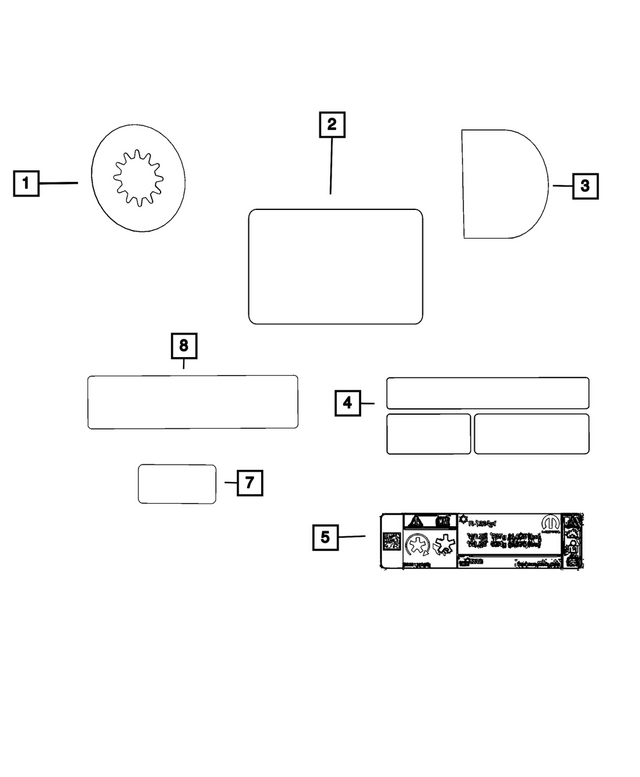 2021-2024 Jeep Air Conditioning System Label 68381219AB | Mopar eStore