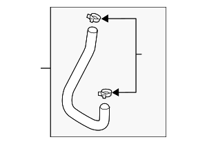 2013-2018 Hyundai Engine Coolant Hose 25415-2W500 | OEM Parts Online