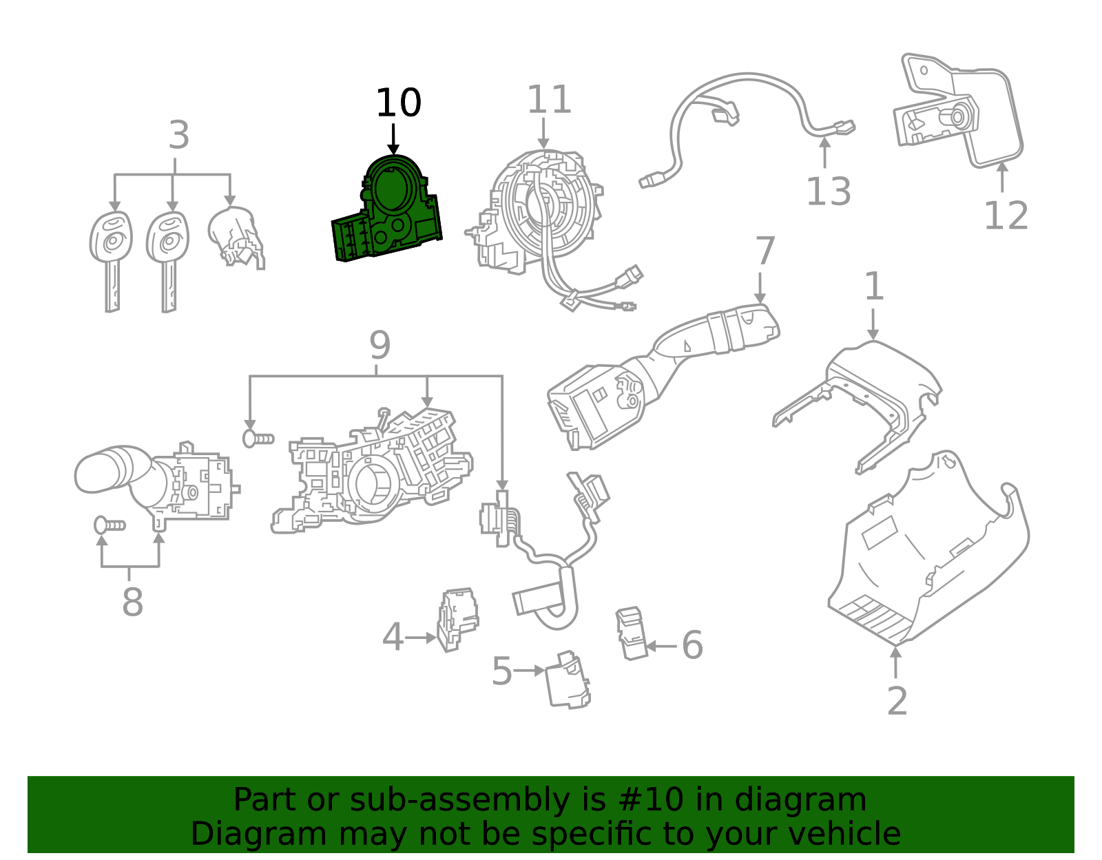 2018-2024 Toyota Steering Wheel Position Sensor 8924B-06040 | Toyota ...