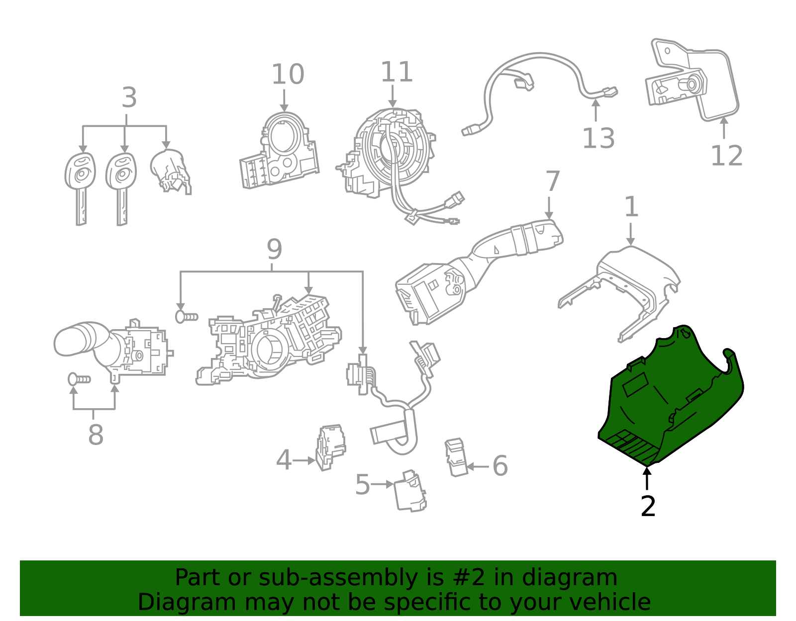 2018-2024 Toyota Lower Column Cover 45287-06410-C0 | Toyota Parts Center