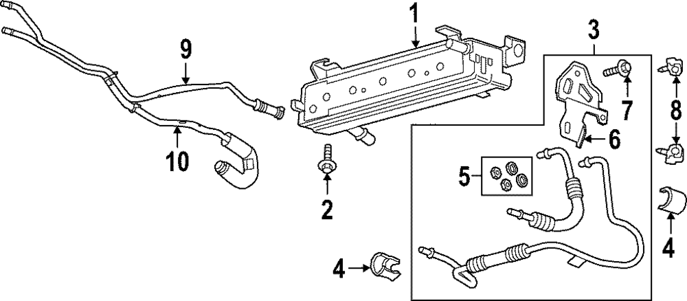 2018-2022 Ford Engine Coolant Hose JL3Z-7A031-D | OEM Parts Online