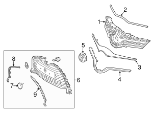53102-0D050 - Lower Grille - 2015-2017 Toyota Yaris | Nucar Toyota of ...
