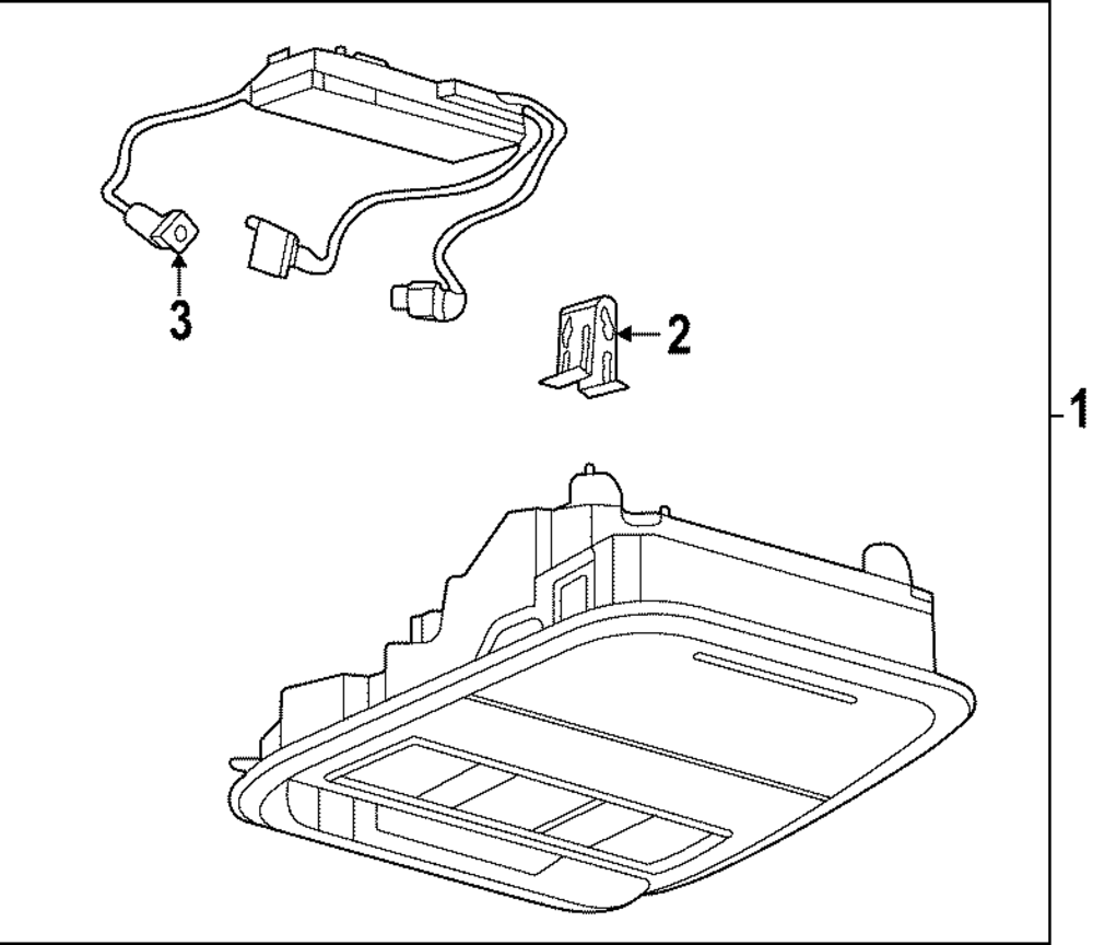 2021-2024 Ford Mustang Mach-E Overhead Console LJ8Z-58519A70-AX | OEM ...
