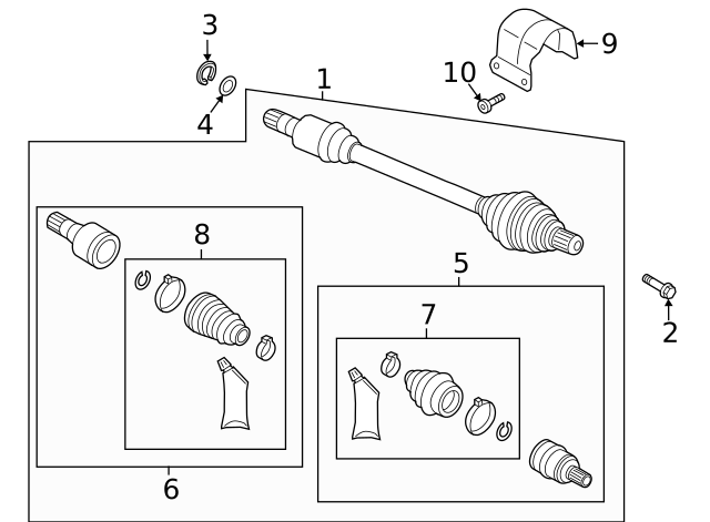2015-2020 Audi CV Joint Splash Shield 5Q0-407-721-A | AutoNationParts.com