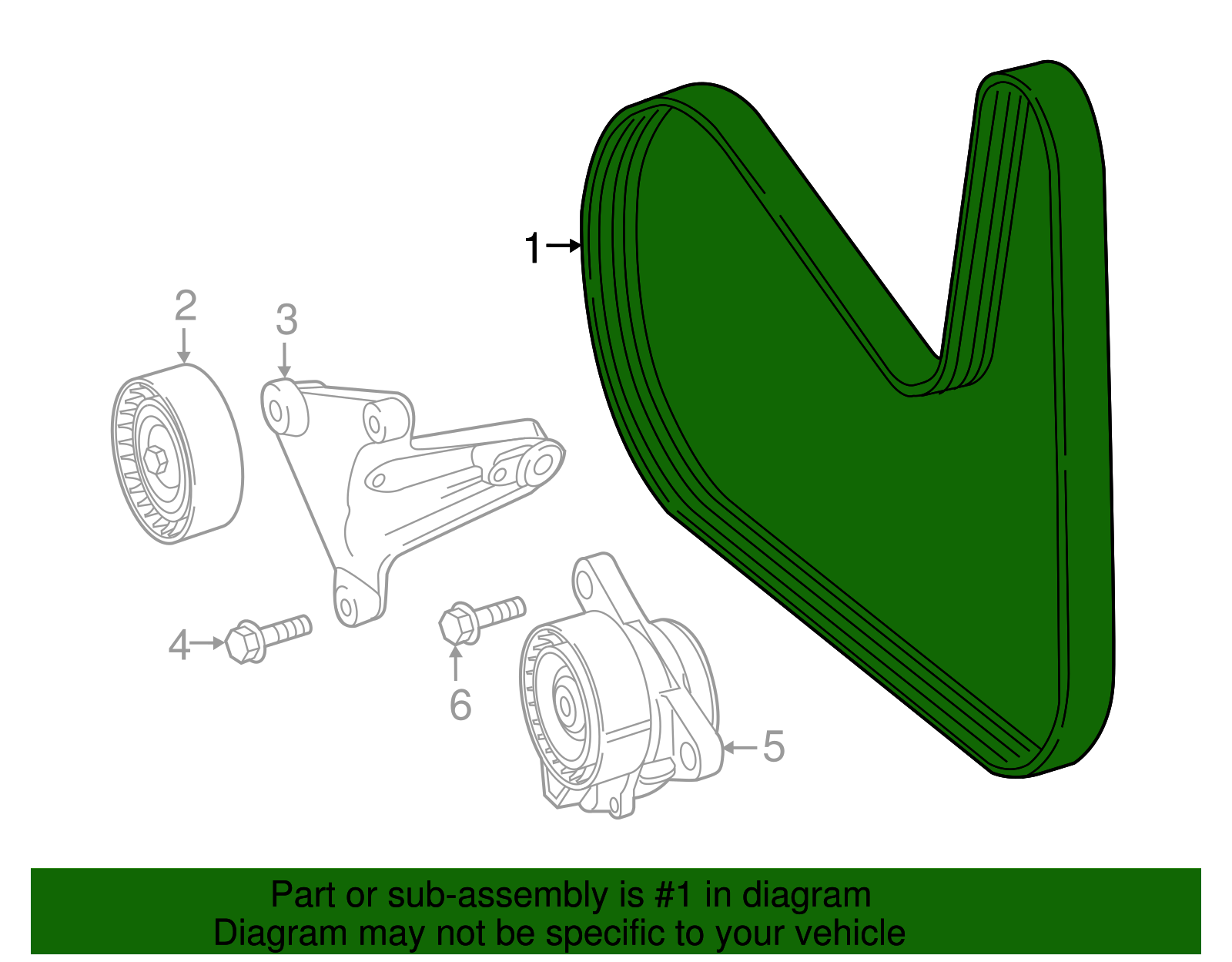 2015-2023 Mercedes-Benz Serpentine Belt 003-993-85-96 | Retail ...