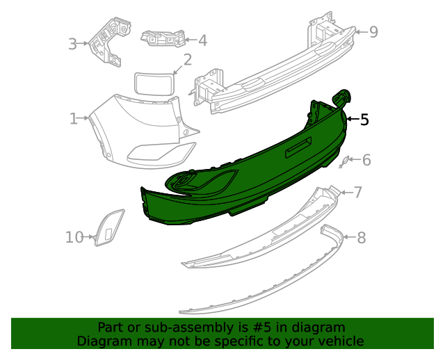 11K-807-217-A-GRU - Bumper Cover 2023 Volkswagen ID.4 | Volkswagen ...