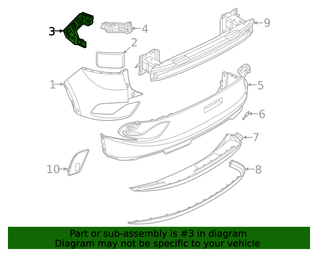 2021-2023 Volkswagen ID.4 Bumper Bracket 11A-807-394-B | Wholesale VW Parts