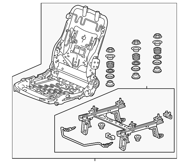 81126-T0K-A21 - Frame, R Front Seat - 2012-2014 Honda CR-V | Honda Car ...