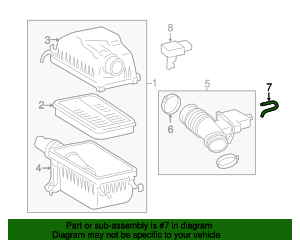 17341-38060 - Vacuum Hose - 2007-2021 Toyota | OEM Genuine Toyota Parts