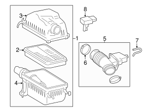 Air Hose - 2007-2022 Toyota (17880-0S010) | Kendall Toyota
