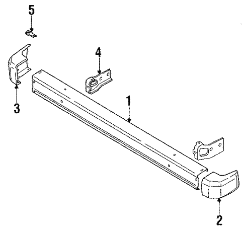Bumper & Components - Rear for 1988 Isuzu Trooper | Isuzu Parts Center