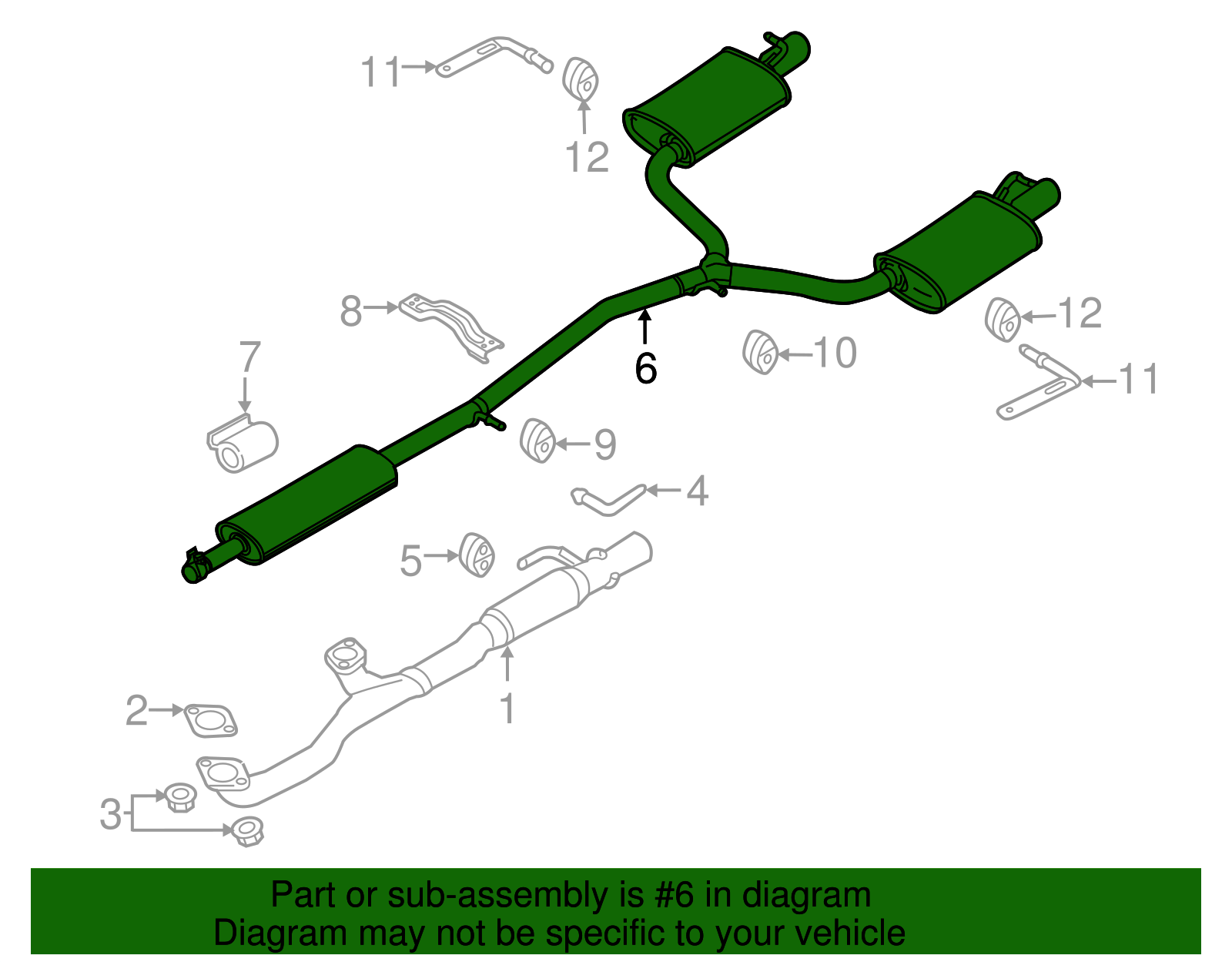 2016-2019 Ford Explorer Muffler FB5Z-5230-A | OEM Parts Online