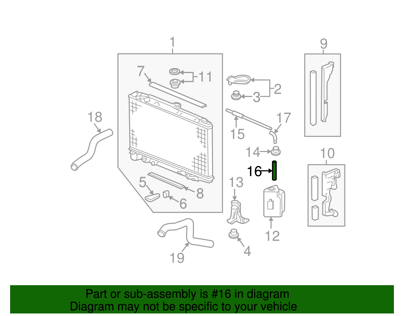 19103-RDJ-A00 - Hose 2006-2014 Honda Ridgeline | Honda Parts Online