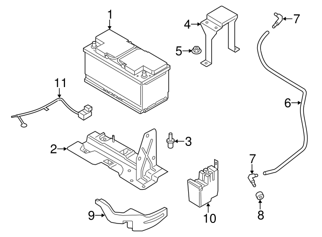 61-12-9-348-295 - Battery Cable 2012-2019 BMW | AutoNationParts.com