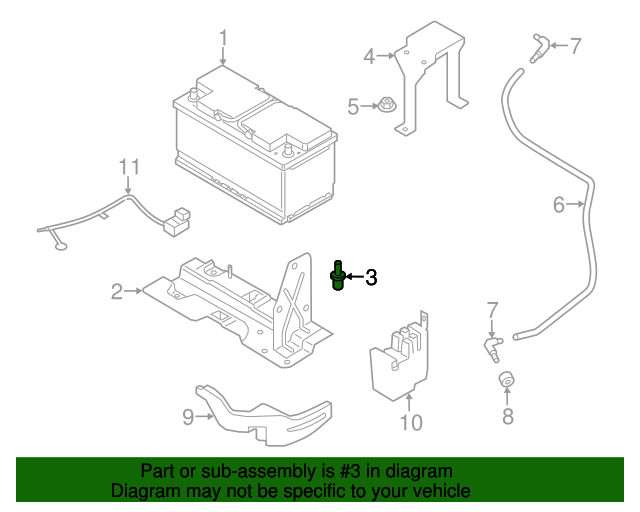 Genuine BMW 07-14-7-209-624 | Battery Tray Rivet | FREE Shipping on ...