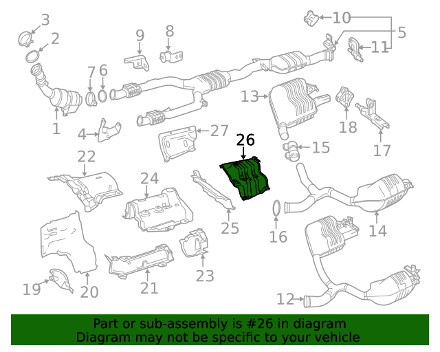 2017-2023 Mercedes-Benz Floor Pan Heat Shield 205-680-13-22-64 ...