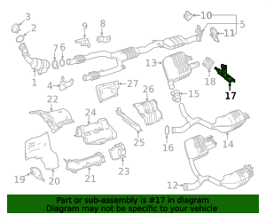 206-490-85-01 - Rear Muffler Rear Bracket 2023-2024 Mercedes-Benz ...