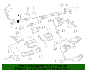2007-2021 Mercedes-Benz Pipe Clamp F Exhaust Sys 203-490-06-41 ...