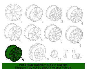 190-401-32-00-7X21 - Wheel 2020-2021 Mercedes-Benz AMG® GT C ...