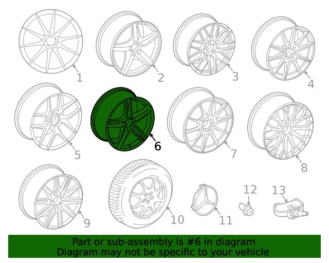 190-401-19-00-7X36 - Wheel Exchange Spoked 2018-2021 Mercedes-Benz AMG ...