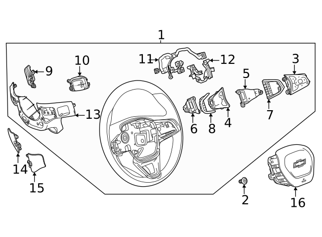 2020-2024 GM Steering Wheel Pad Accessory Wiring Harness 42747613 GM ...