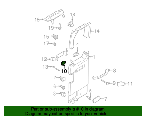 2009-2020 Ford High Mount Lamp Nut -W707291-S439 | TascaParts.com