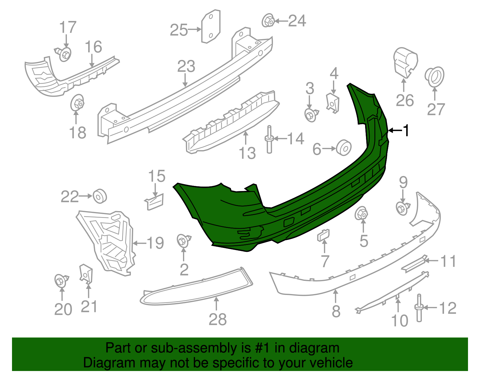51127278474 - 2011-2014 BMW X3 Bumper Cover (51-12-7-278-474) | BMW of ...