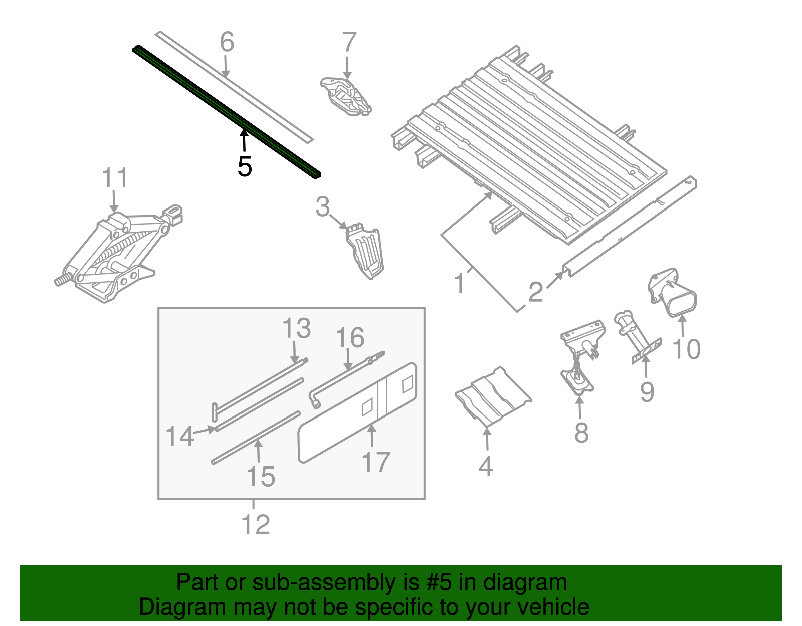 93504-EA800 - 2005-2021 Nissan Frontier - Truck Bed Side Rail | Anicra ...