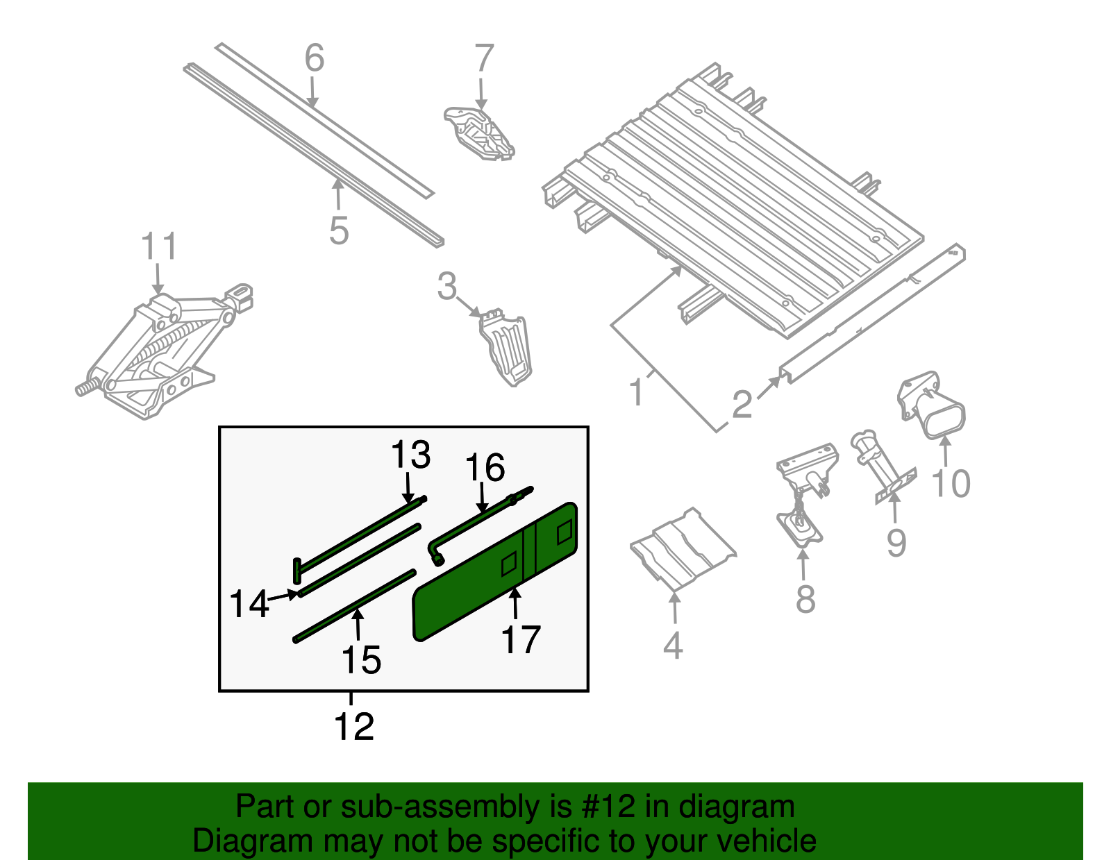 99501-EB00B - 2005-2025 Nissan Frontier - Tool Kit | Anicra Nissan Parts