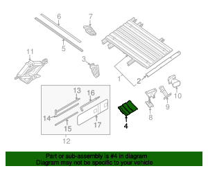 93827-EB000 - Insulator 2005-2024 Nissan Frontier | Nissan Parts ...